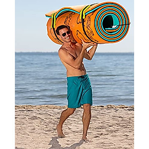 Maui Mat (by Aqua Lily Products): Floating Foam Fun Pad Designed for Water Recreation and Relaxing (14 foot)