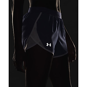 Under Armour Women's Fly by 2.0 Running Shorts, (495) Baja Blue/White/Reflective, Small