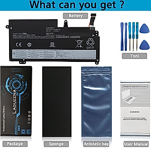 LAQUEENA SB10K97593 Laptop Battery Compatible with Lenovo ThinkPad 13 1st /2nd Gen 13 Chromebook S2 1st /2nd Gen Series SB10K97592 SB10K97594 SB10J78997 01AV400 01AV401 01AV402 01AV435 01AV436