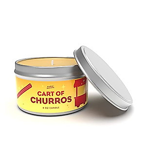 Park Scents Cart of Churros Candle - Authentic Sweet Churros Smell - Iconic Disney Treat - Handmade in The USA Vegan and Cruelty-Free | 8 oz. Tin