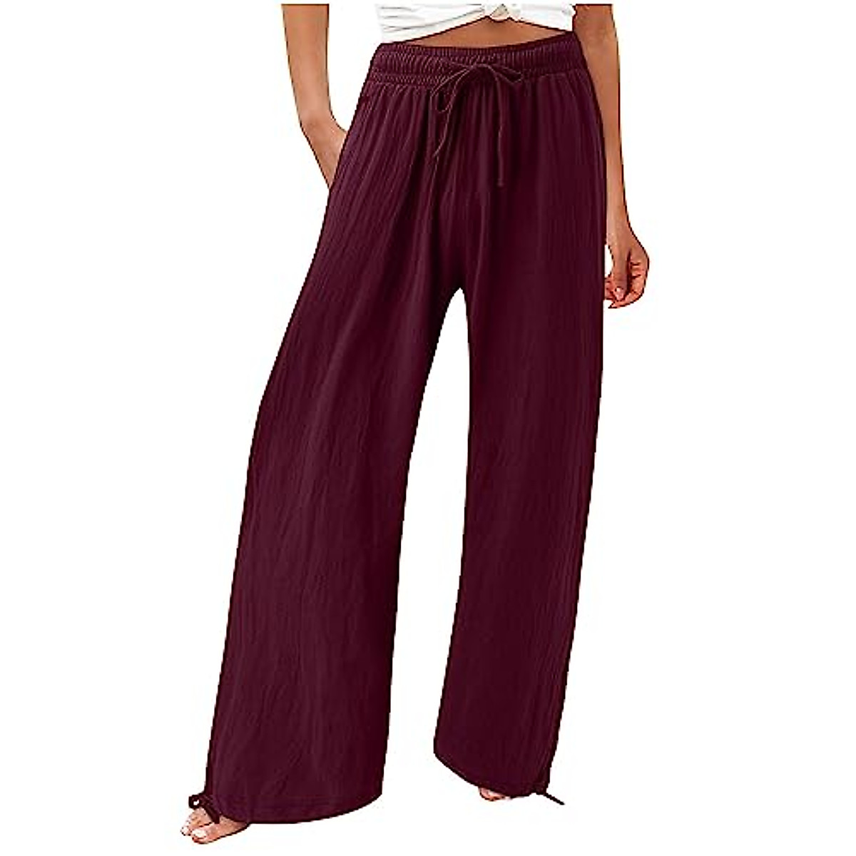 PUTEARDAT Womens Summer Pants 2023 Womens Jogger Pants,Order,Light Deals of The Day Prime,Deals Sales Today,Workout Clothes,Recent Orders,Lighting Deals Sales Today Clearance B-red