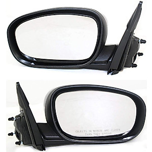 Kool-Vue Mirror Set of 2 Compatible with 2006-2010 Dodge Charger, Fits 2005-2010 Chrysler 300 Driver and Passenger Side Manual Folding, Heated, Paintable, Power Glass