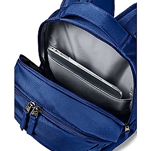 Under Armour unisex-adult Hustle 5.0 Backpack , Royal (400)/Silver , One Size Fits All