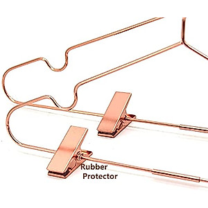 Koobay 12.6" Rose Gold Shiny Steel Wire Children Coat Clothes Hangers, 25 PACK, Garment Clips Hangers Pants Closet Hangers