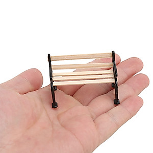 Xiaoxin 1/24 Miniature Patio Furniture Park Bench