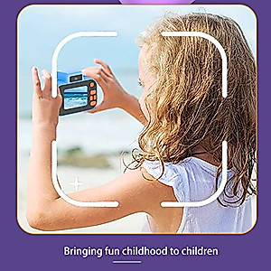 Kids Camera, Gifts for Boys, Girls of Age 3-9, 1080P HD Digital Video Cameras for Toddler, 48MP high Definition Digital Camera, 32GB SD Card,Video And Games, With Flashlight, 800mah Battery (Blue)