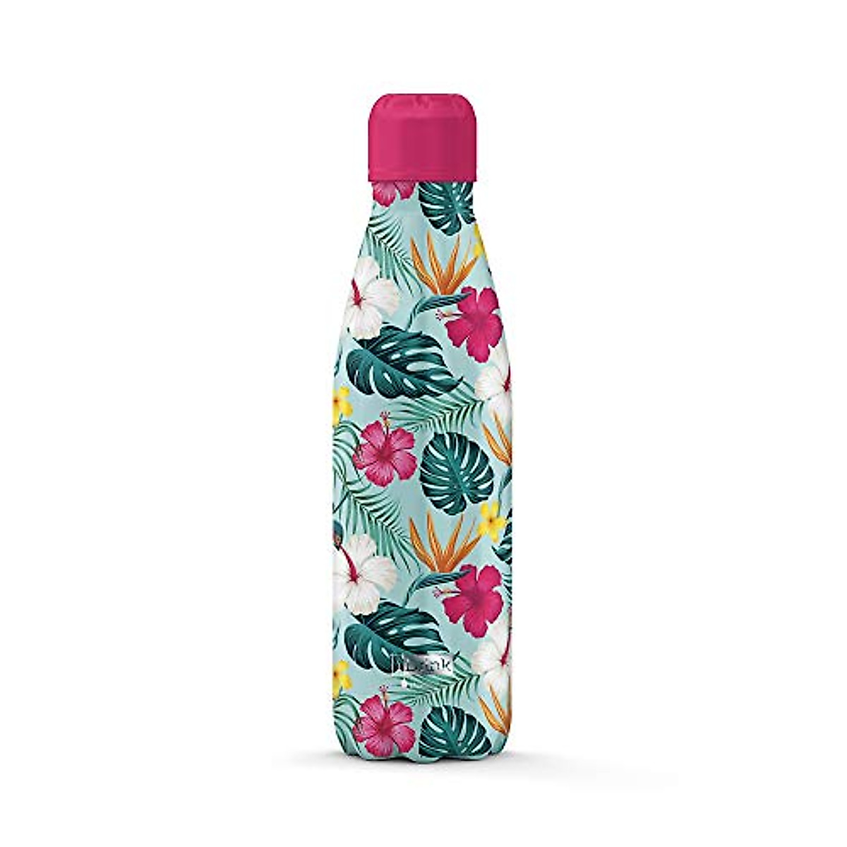IDRINK® - Revolutionary thermal bottle, 2 walls, stainless steel bottle, 500 ML TROPICAL