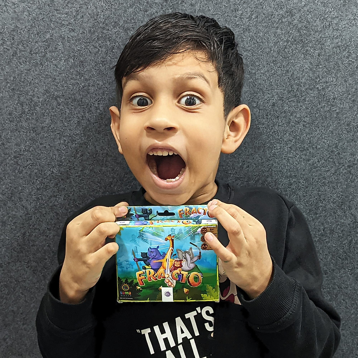 Luma World Fracto Educational Card Game for 8+ Years to Learn Fractions, Mental Math, Memory and Communication, Visual and Number Cards Included, 15 Minutes Game and 2-4 Players, Set of 80 Cards