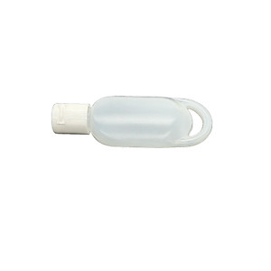 3 Pack - 1/2 oz HDPE Tottle Bottles with White Snap Top Caps - Semi-Transparent, Impact-Resistant, Flexible - Hotel Amenities, Travel Size - Includes Hang Loop for Easy Clipping (3)