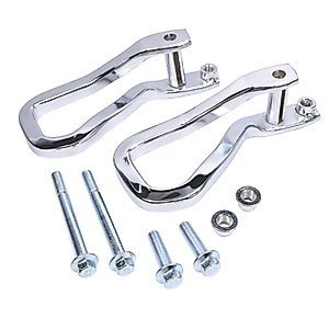 KRAZI Front Tow Recovery Hooks Chrome with Bolts