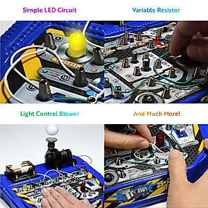 Playz Electric Piano Circuit Board for Kids - 38+ Music Lab Experiments, Kids' Electronics Kit, DIY Engineering Toy & Educational Science Kits, & STEM Projects for Kids Ages 8-12, Teens, Boys, & Girls