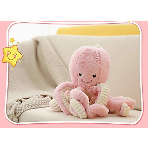 YYFRIEND Cute Cartoon Plush Toy Simulation Octopus Toy Sleeping Pillow