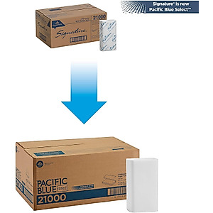 Pacific Blue Select (21000) Multifold Premium 2-Ply Paper Towels (Previously Signature by GP PRO (Georgia-Pacific), White, 125 Paper Towels Per Pack, 16 Packs Per Case (2 Case(16 Pack)