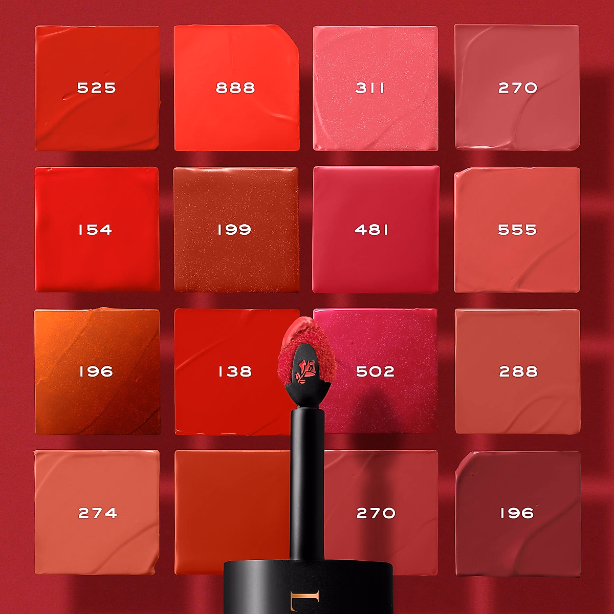 Lancôme L'Absolu Rouge Drama Ink Semi-Matte Liquid Lipstick - Highly Pigmented - All Day Wear - 270 Peau Contre Peau