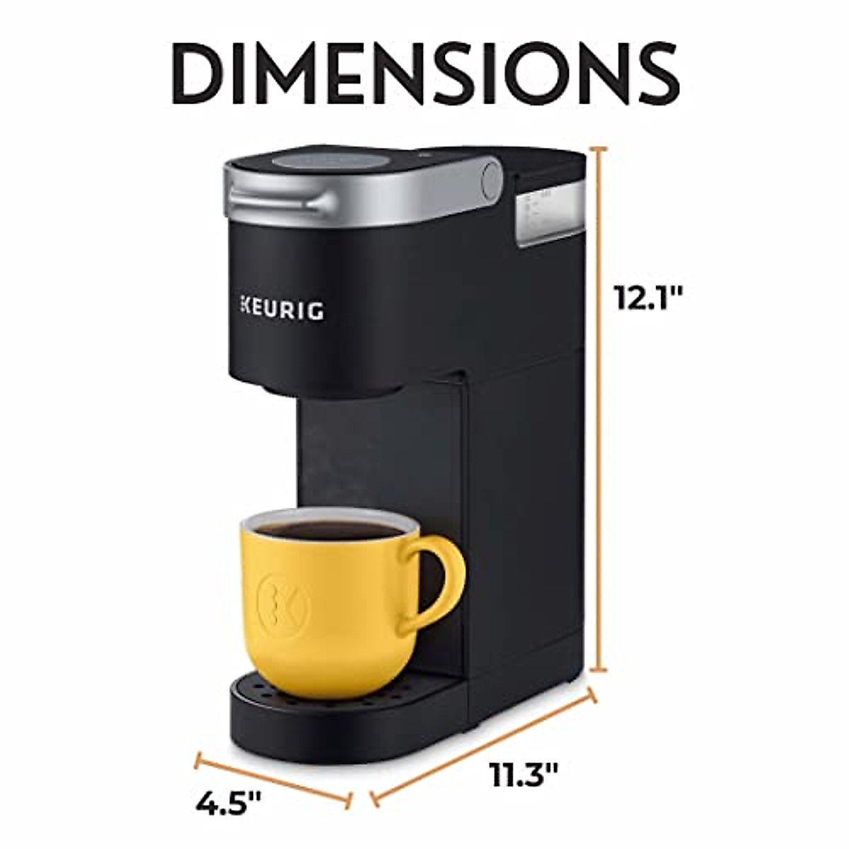 Keurig K-Mini Single Serve K-Cup Pod Coffee Maker (Black) Bundle with Cleaning Cups (5 Cups) - (2 Items)