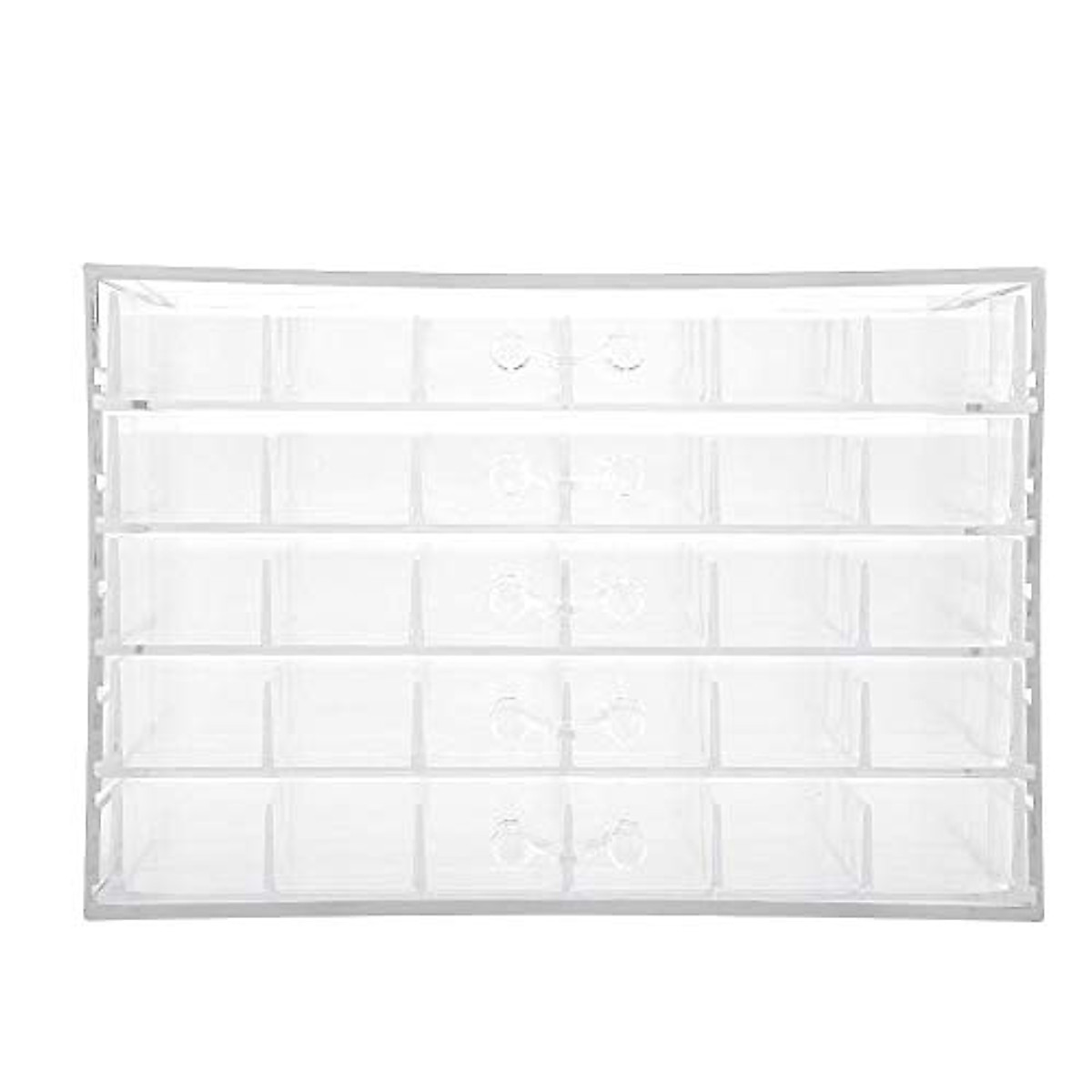 Nail Tip Storage,Nail Decoration Storage Box,120 Grids Sequence Organize Box Transparent Empty Nail Tips Organizer Holder Container Nail Display Jewelry Case