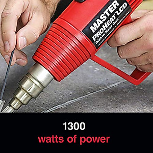 Master Appliance ProHeat Series Plastic Welding Kit with Variable Temp Heat Gun & Starter Welding Rods, 1000-Degree Fahrenheit 120V 1300 Watts