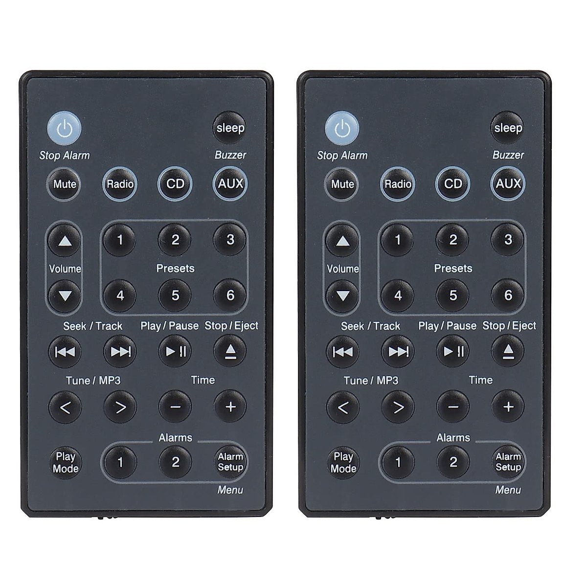 2 pcs New Universal Replacement Remote Control Compatible with Bose Remote Control, Compatible with Bose Sound Touch Wave Music Radio System I II III IV Generation AWRCC1 and AWRCC2 (NO Battery)
