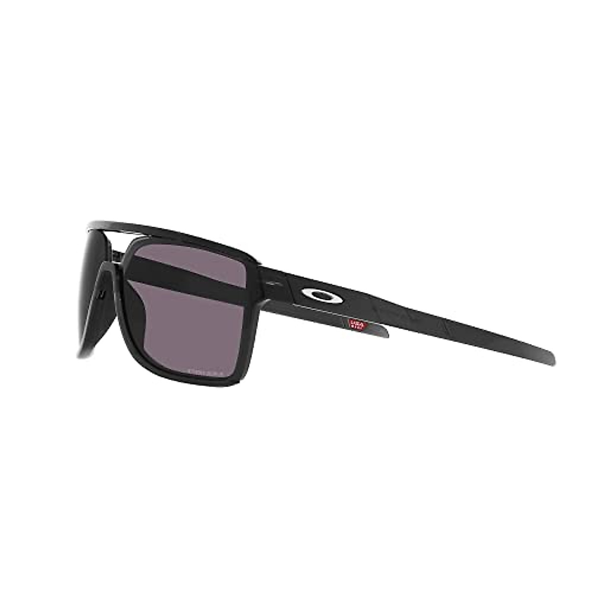 Oakley Men's OO9147 Castel Rectangular Sunglasses, Black Ink/Prizm Grey, 63 mm