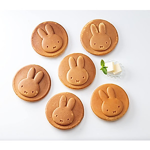 Skater ALHOC1-A Pancake Maker, Fun for Parents and Children, Direct Fire, Aluminum, Miffy Easy Care