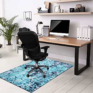 Pauwer Office Chair Mat for Hardwood Floor, 36"X48" Computer Chair Mat for Gaming, Desk Chair Mat, Low Pile Chair Mat Floor Mat Carpet, Anti-Slip Floor Protector Rug for Home Office