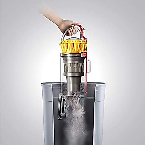 Dyson Ball Multi Floor, Upright Vacuum Cleaner, Powerful Suction, HEPA Filter, Self Adjusting Cleaner Head, Instant Release Wand, Bagless, Width Cleaning Path, Iron/Yellow, Bundle W/GM Cleaning Brush