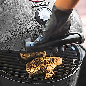 Char-Griller® AKORN® Jr. Portable Kamado Charcoal Grill and Smoker with Cast Iron Grates and Locking Lid with 155 Cooking Square Inches in Ash, Model E86714