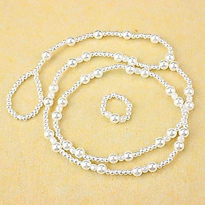 MauSong Pearl Barefoot Sandal Foot Jewelry Anklet Bracelet Ankle Chain, 1 Pieces