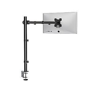 WALI Monitor Arm Mount for Desk, Single Extra Tall Computer Desk Mount, Monitor Bracket Mount Stand Single, up to 32 inch, 22 lbs (M001XL), Black