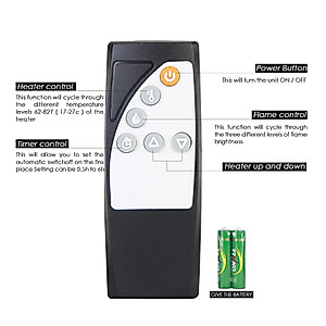 sogesfurniture Fireplace, White Fake Fireplace, Fireplace Mantel, Electric Fireplace with Mantel for Bedroom, Home Office, Living Room