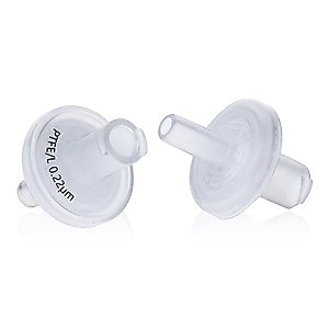 Welded Syringe Filters, Pack of 100, [PTFE Hydrophilic Membrane] Diameter 13 mm Pore Size 0.22 μm Filtration by Labfil