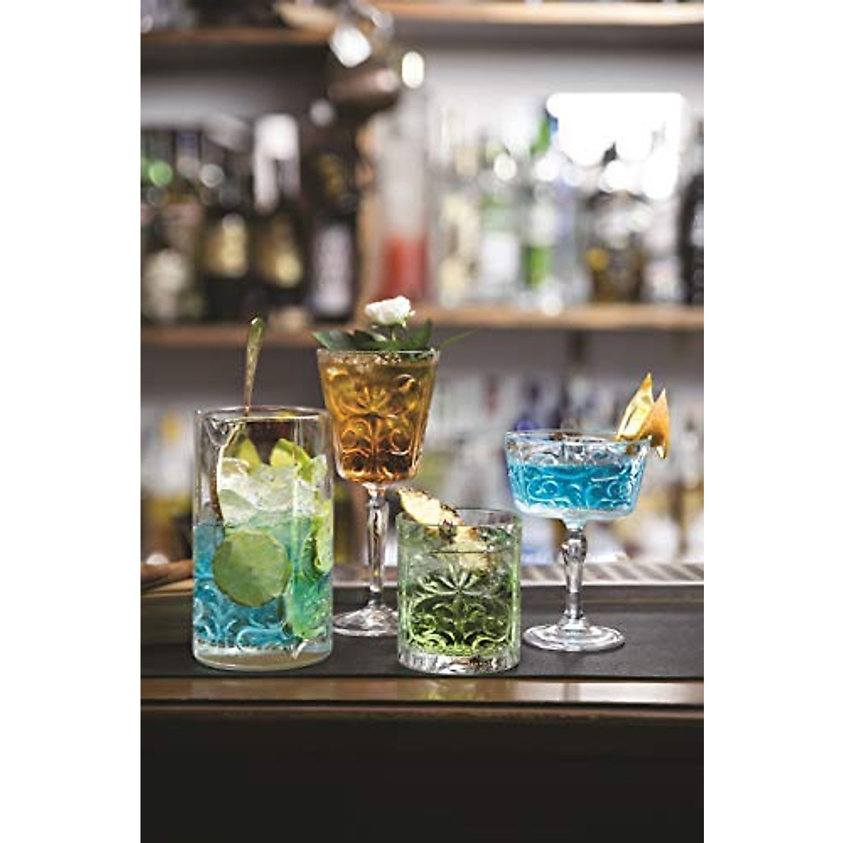 Tumbler Glass - Double Old Fashioned - Set of 6 Glasses - Designed DOF tumblers - For Whiskey - Bourbon - Water - Beverage - Drinking Glasses - 12 oz. - Glass Crystal - Made in Europe By Barski