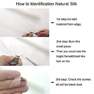 100cm*114cm 100% Silk Fabric Natural White Silk Organza Fabric Gauze Wedding Fashion Lining Material