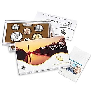 2019 S 2019 Proof Set 2019 S Proof Set With W Mint Mark Lincoln Cent 11 Coins Total Very Good