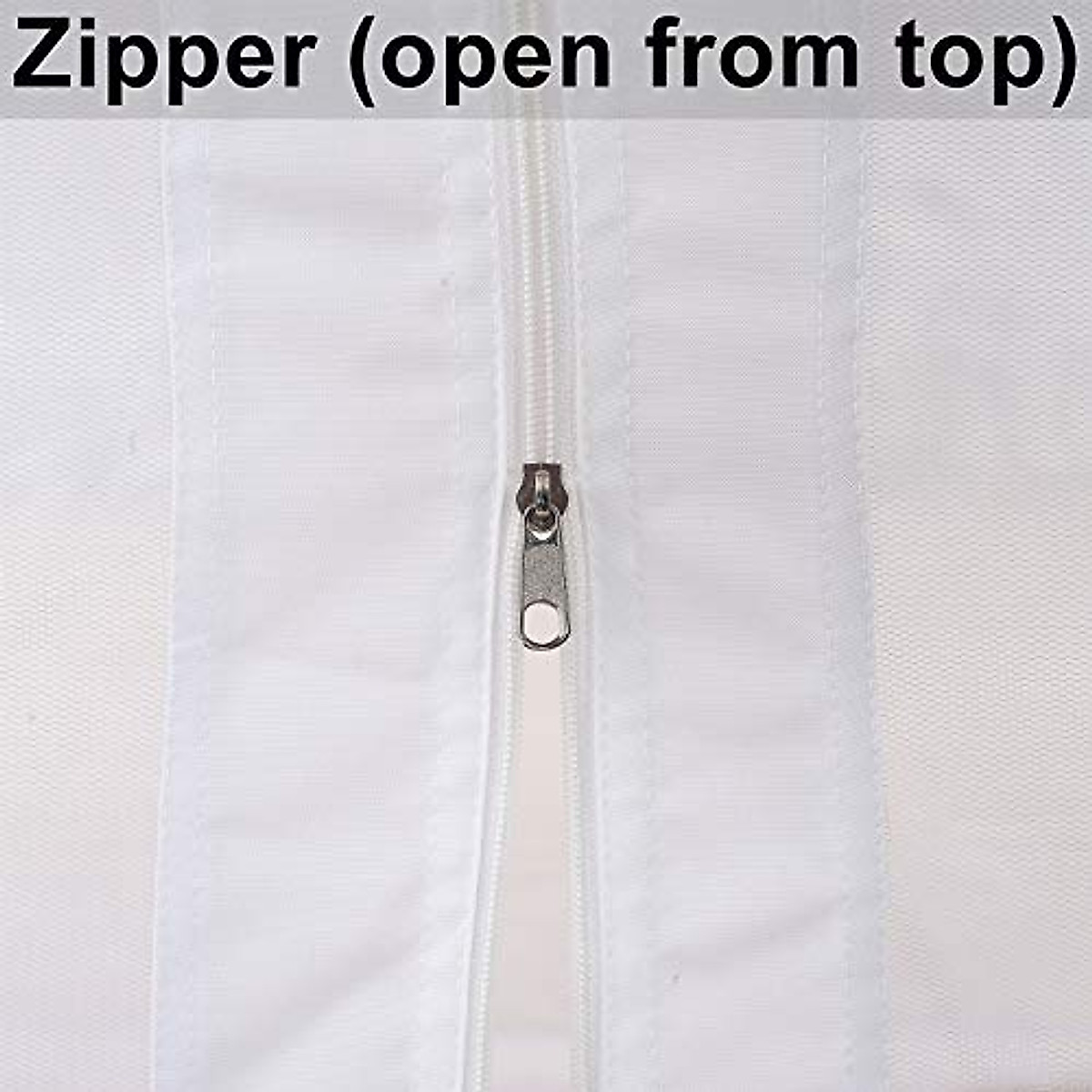 Mosquito Net for Outdoor Patio and Garden, Screen House for Camping and Deck, Gazebo Screenroom, Zippered Mesh Sidewalls for 10x 10' Gazebo (Black)