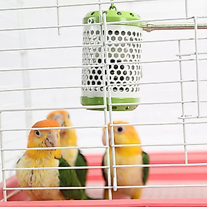 MANON ROSA Bird Cage Heater for Parakeets Chickens Parrots - Thermostatic Socket, No-Light Lamp with 2 Ceramic Bulbs (E27 110V) - Small Pet Winter Warming Equipment(50W&100W)