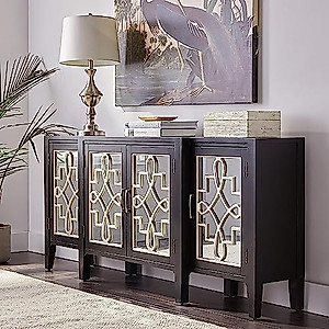 Acme Kacia Console Table in Antique Black