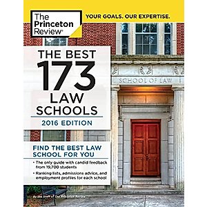 The Best 173 Law Schools, 2016 Edition