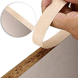 Yarlung 2 Inch x 50 Feet Roll Wood Veneer Edge Banding, Preglued Birch Plywood Edging Iron on with Hot Melt Adhesive, Flexible Wood Tape Sanded to Perfection for Furniture Restoration
