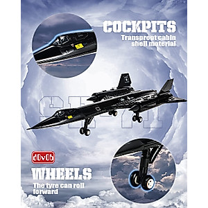 dOvOb Military SR-71 Reconnaissance Blackbird Air Force Building Block Set (183 Pieces), Aircraft Jet Building and Military Toys Gifts for Kid and Adult