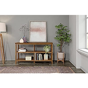 NewRidge Home Goods NewRidge Home Bookcase Bookshelf, Horrizontal, WALNUT