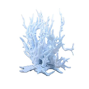 Mallofusa Blue Artificial Aquarium Plant Ornament Decor Plastic Coral Reef Fish Tank Decoration