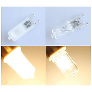 G8 Frosted Halogen Bulbs 20W G8 20 Watt 120V Halogen Light Bulbs T4 JCD Type 120V Bi-Pin Base G8 Lamp for Under Cabinet Puck Lighting, Frosted Glass Lens,Warm White,2700K,10 Pack