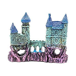 NW Wholesaler Fish Tank Castle Decoration - Fish Hideaway for Aquarium Décor (Waterfall Way)