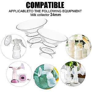 2pcs Flange Inserts, 21mm Wearable Breast Pump Accessories Silicone Breastpump Flange Insert Compatible with Medela/Spectra/TSRETE/Momcozy S9/S12/S9Pro/S12Pro