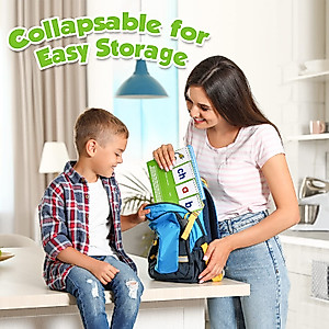 Aizweb CVCC & CCVC Word Builder,Phonics Games Flash Card for Preschool Kindergarten Classroom,Special Education Reading Manipulative Spelling Toy for Learning Activity Teacher School Supplies