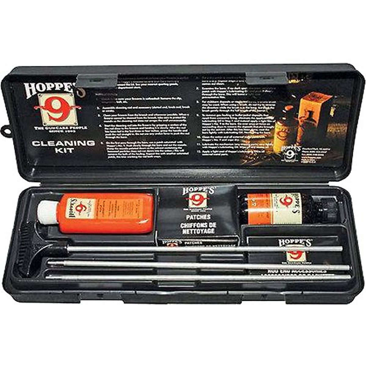 Hoppe's No. 9 Cleaning Kit with Aluminum Rod, Universal .22-.225 Caliber Rifle/Pistol (Packaging may vary)
