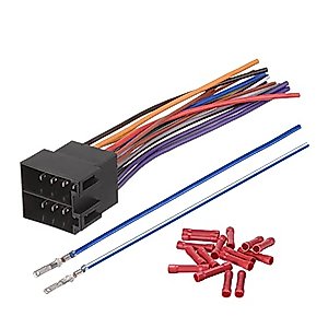 Bingfu Wiring Harness for Select 75-17 Alfa Romeo Audi Chrysler Dodge Ford Land Rover Benz Pontiac Porsche Ram VW Aftermarket Car Stereo Radio Wire Harnesses XC81C