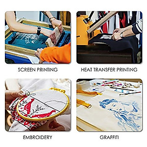 RK ROCHI KOLORI 12oz Heavy Duty Canvas Bags-Pack of 6-15" H x 16" W x 4" D, Long Handle, Flat Bottom…