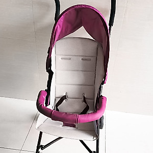 Stroller Pad, Baby Stroller Pad, Baby Stroller Cushion Pad, Stroller Seat Pad, High Chair Pad, with Five-Point Seat Belt Hole Design, Soft and Comfortable, The Baby Sits More Comfortably